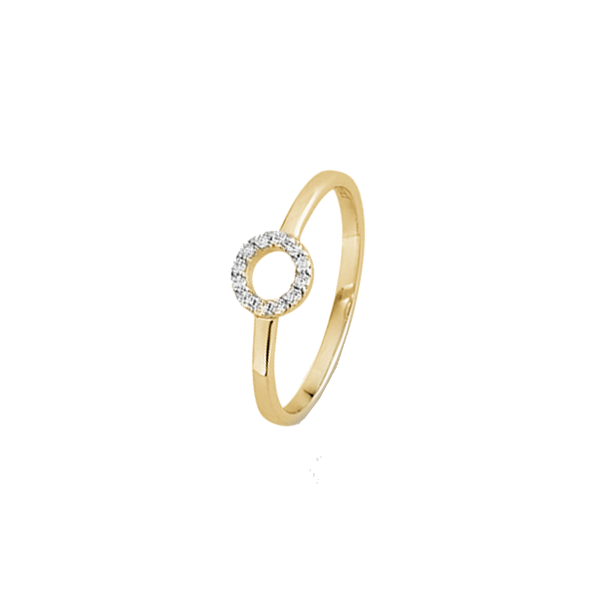 Sølv forg ring cz-cirkel – AAGAARD JEWELLERY DENMARK